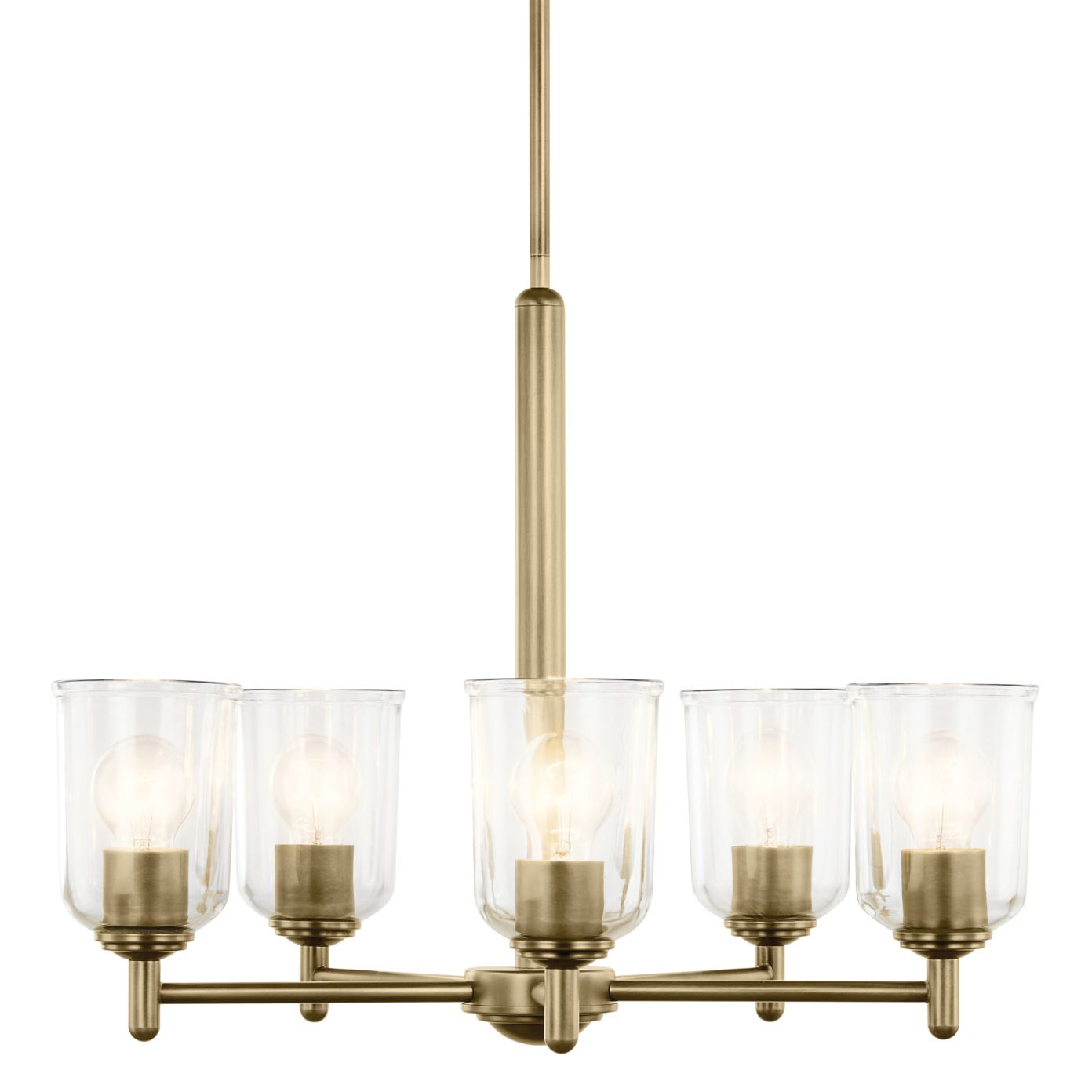Kichler 43671 Shailene 5 Light 24" Wide Chandelier - Natural Brass ...