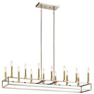 Kichler 43496 Abbotswell 12 Light 30" Wide Taper Candle Chandelier ...