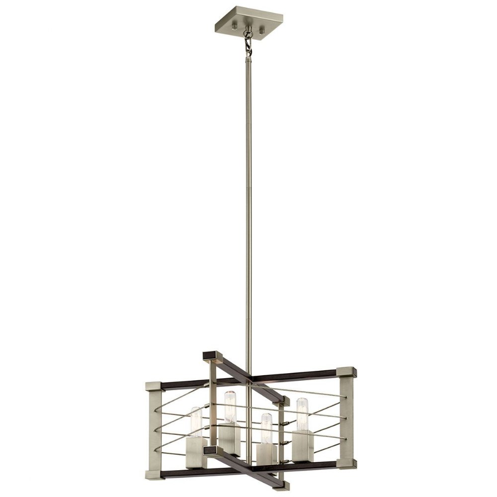 44253MOK-Kichler Lighting-Lente - 4 Light Pendant - with Vintage ...
