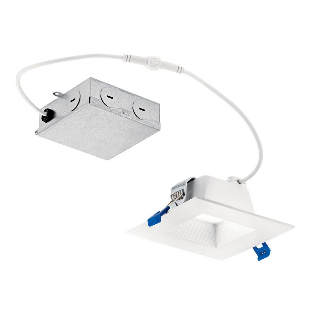 Leucos Lighting MIRA-2 Glass Square Recessed Lighting Trim, Light Blue ...