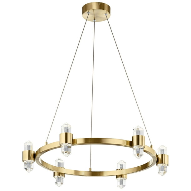 Kichler Elan Arabella 26 1/2" Wide Gold 12-Light LED Crystal Pendant ...