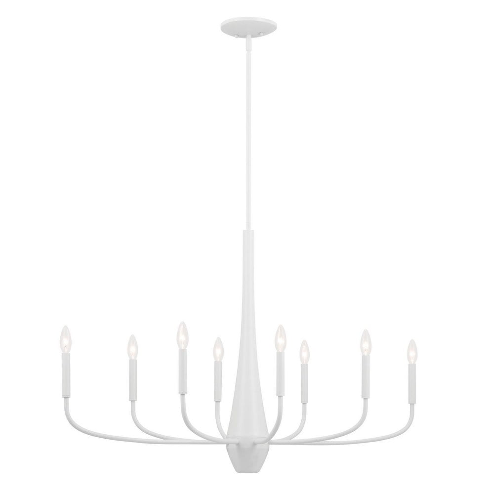 52528WH Kichler Lighting Deela - 8 Light Chandelier-27 Inches Tall and ...