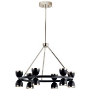 Ossuary Skulls Bones and Spines Pentagonal Ceiling Chandelier Light ...