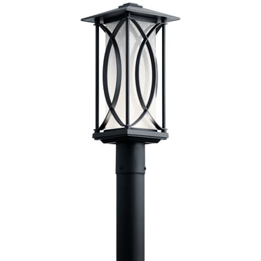 Puleo International Indoor/Outdoor 7 ft. Potted Holiday Lamp Post with ...