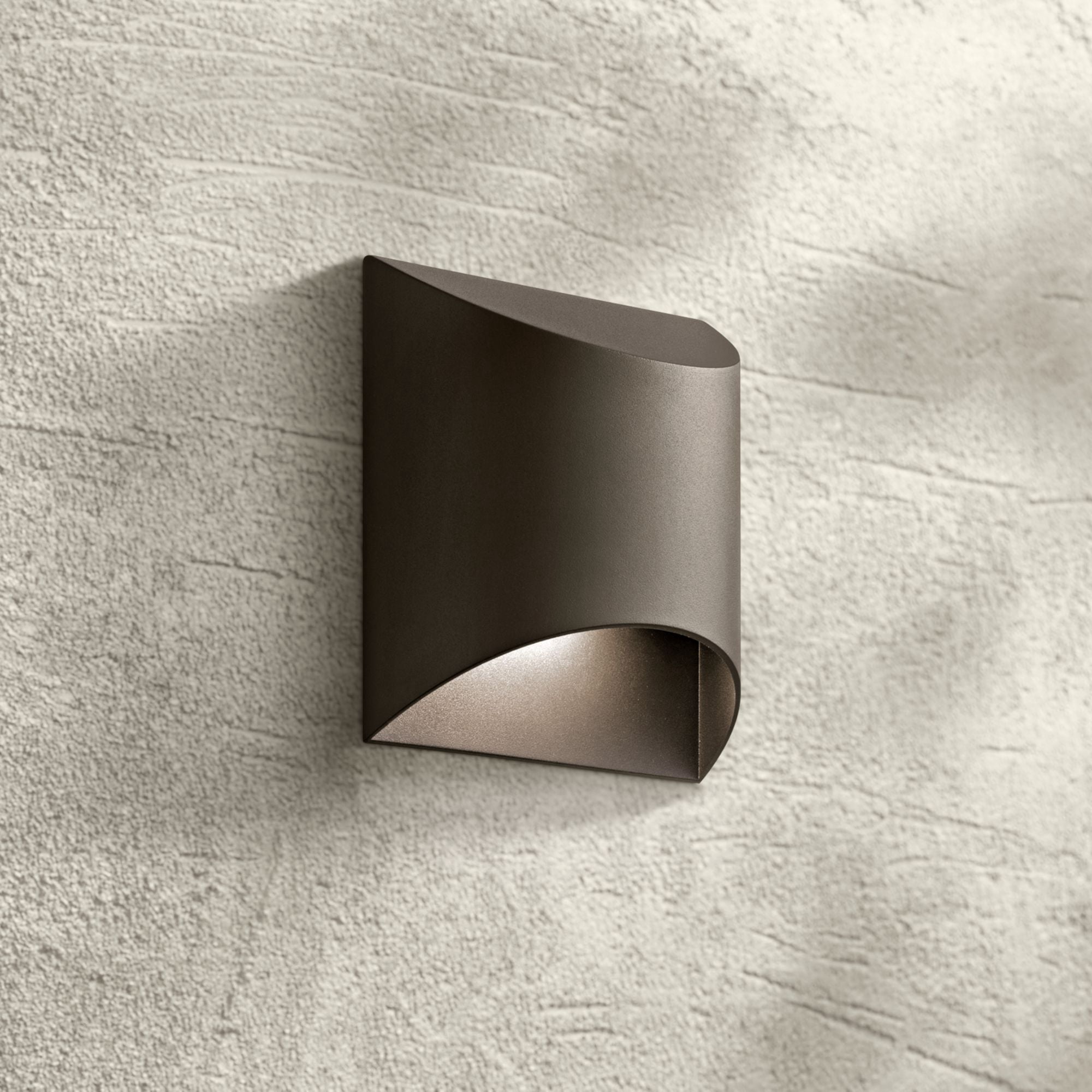 Kichler Wesley 7 1/2" High LED Bronze Outdoor Wall Light - Walmart.com