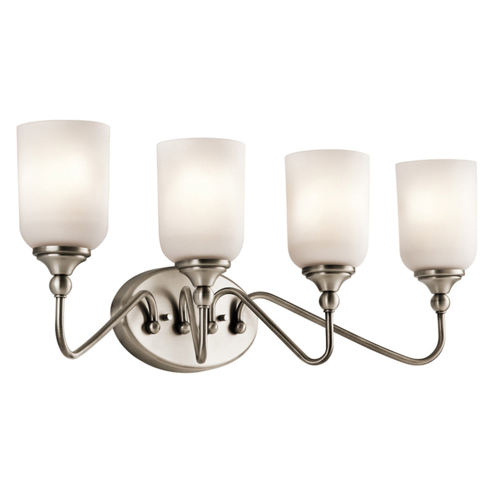 Kichler Lighting Lilah Antique Pewter Traditional Wall Mt Bath 4 Arm w ...