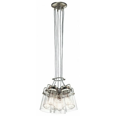 Kichler Elan Arabella 26.5" Champagne Gold Steel LED Crystal Pendant ...