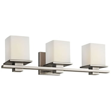 Costway 3 Light Glass Wall Sconce Modern Pendant Lampshade MOUNTED ...