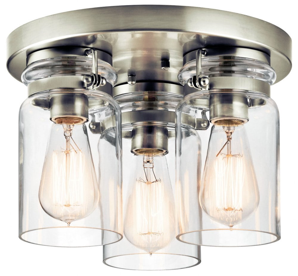 Kichler Lighting - Three Light Flush Mount - Flush Mount Light ...