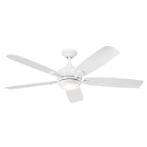 5 Blade Ceiling Fan With Light Kit In Art Deco Style-15.5 Inches Tall ...