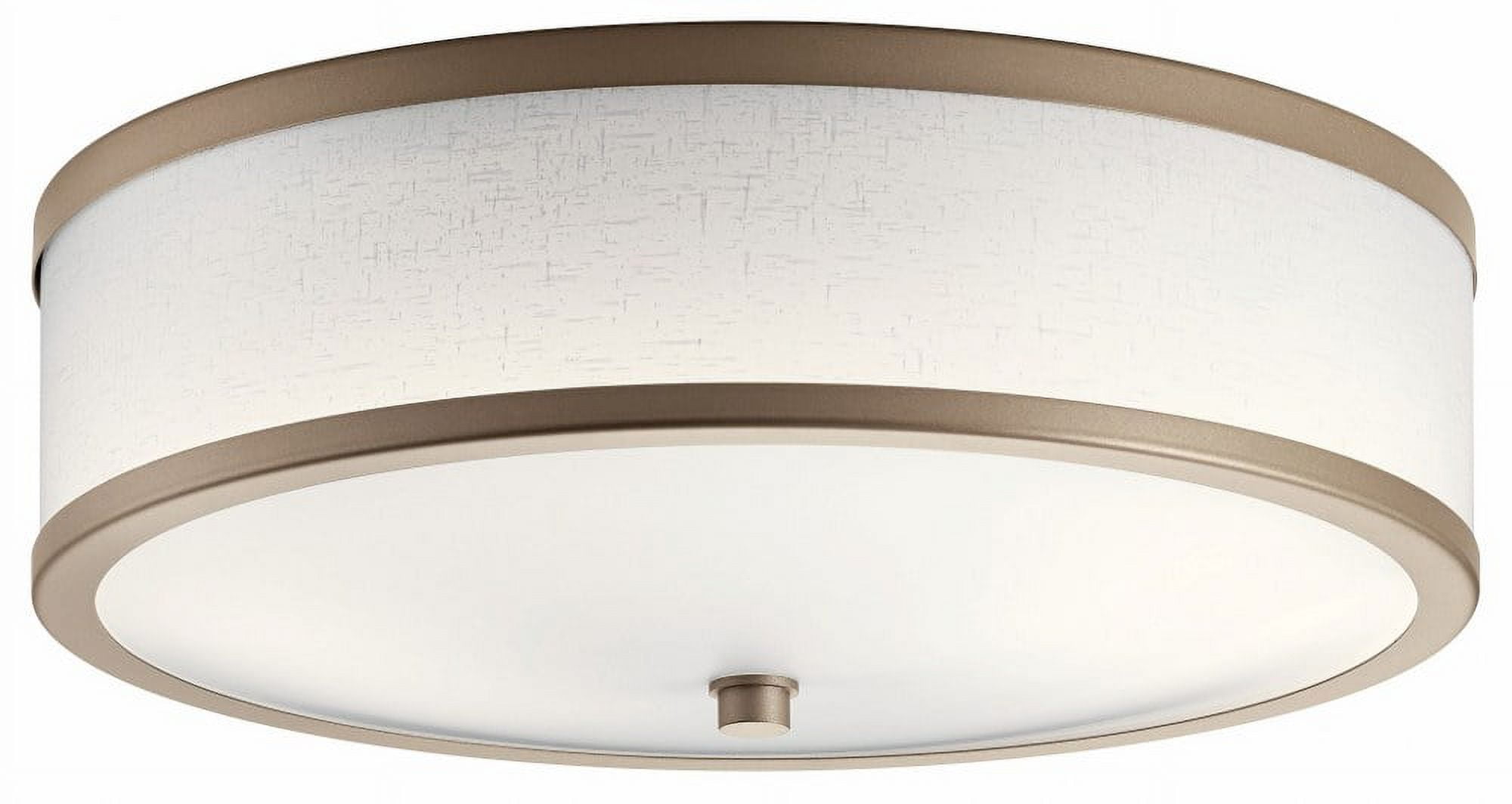 Kichler Lighting - Two Light Ceiling Fixture, Flush Mount Champagne ...