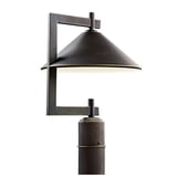Kichler Ripley 16" High Industrial Bronze Dark Sky Outdoor Post Light ...