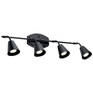 Ridgecrest Collection Black Four-Head Multi-Directional Track - Walmart.com
