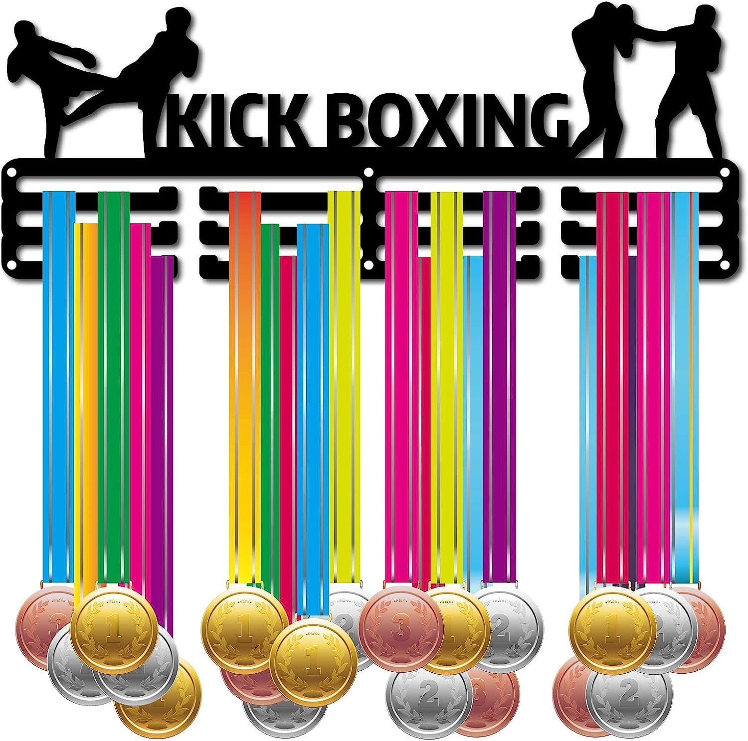 Kick Boxing Medal Holder Strike Sport Medals Display Wall Mount Hanger ...