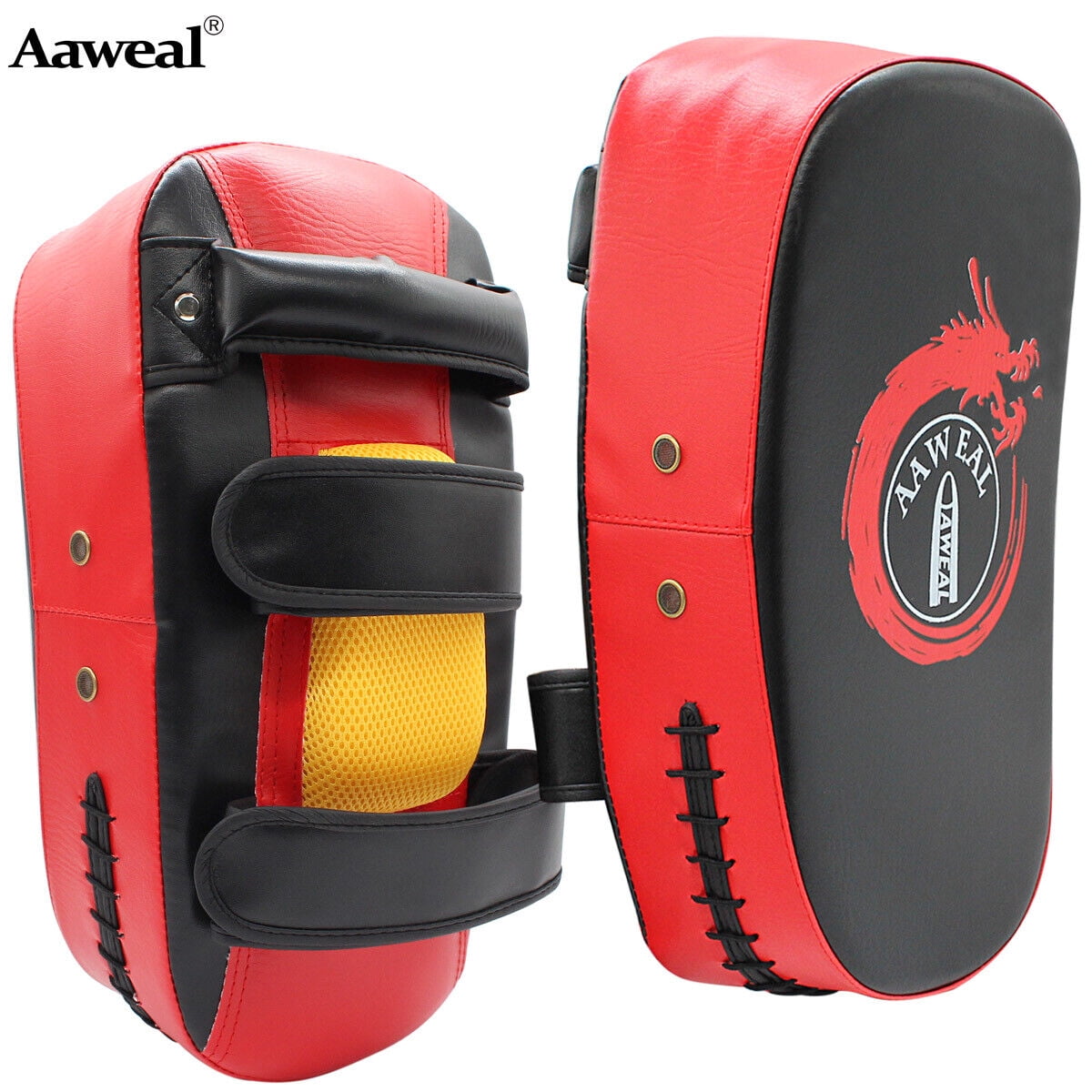Kick Boxing Strike Curved Focus Pad MMA Muay Thai Punch Shield ...