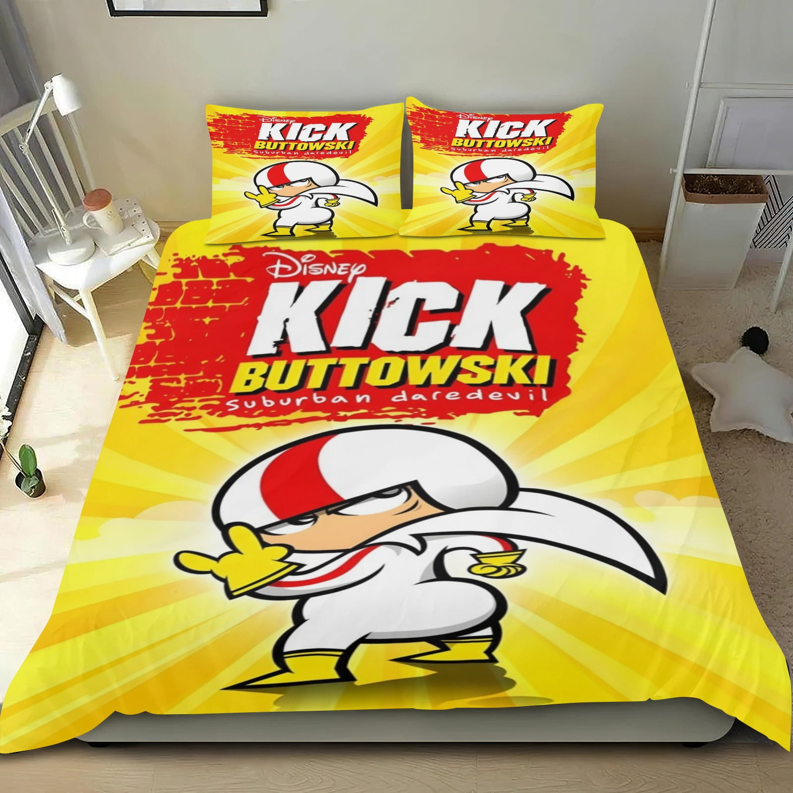 Kick Buttowski Bed Comforter Set 3 Pieces has an iconic print,One duvet ...