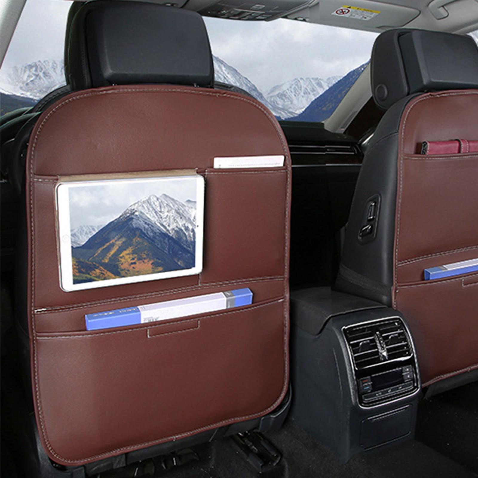 Kick Mats with Organizer, Backseat Protector Seat Covers for Your Car ...