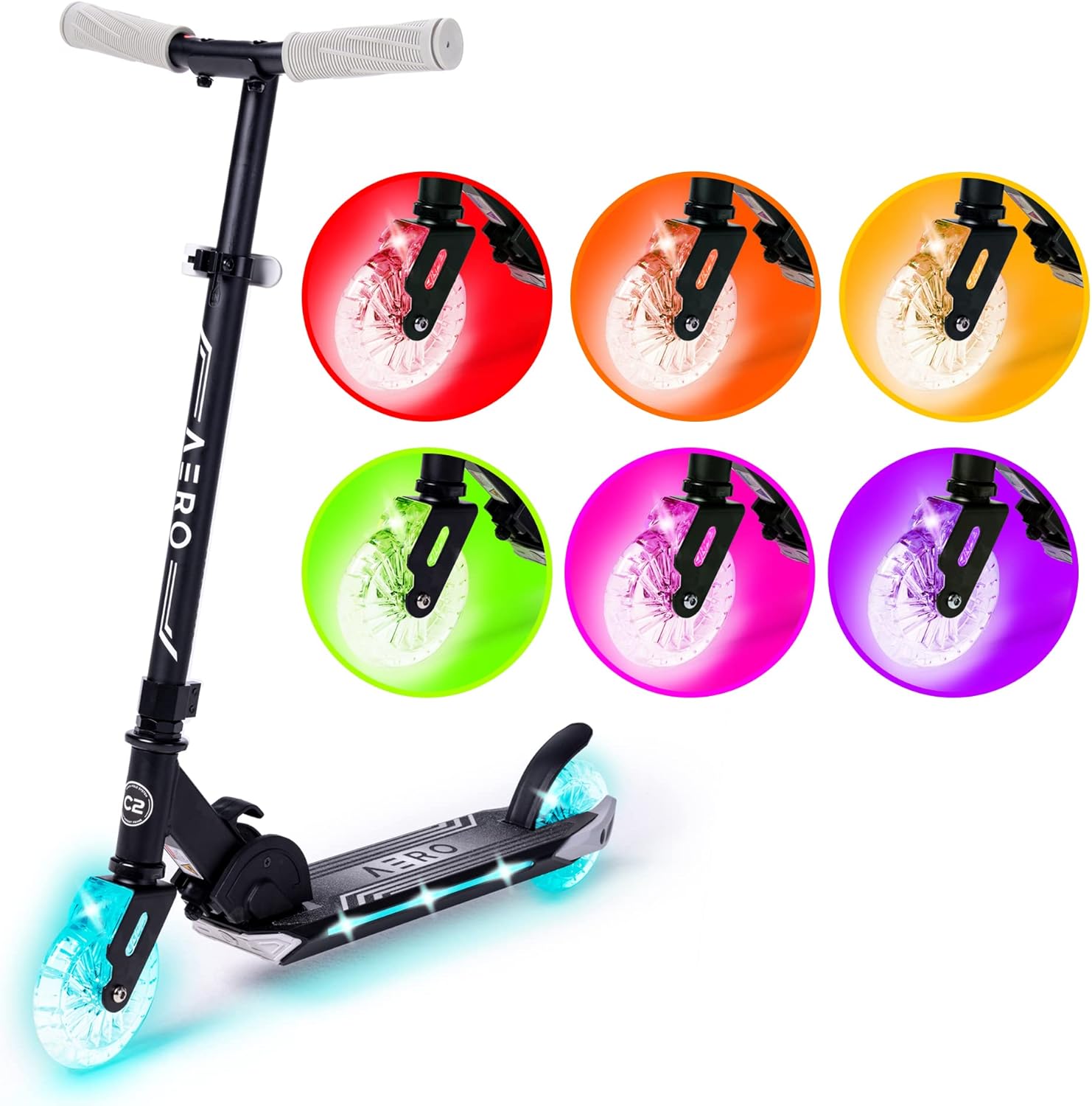 Kick Scooter For Kids Ages 5 7 Or 5 8 Or 6 12 With Dynamic Lights Kick Scooter For Kids Ages 5 7 Or 5 8 Or 6 12 With Dynamic Lights
