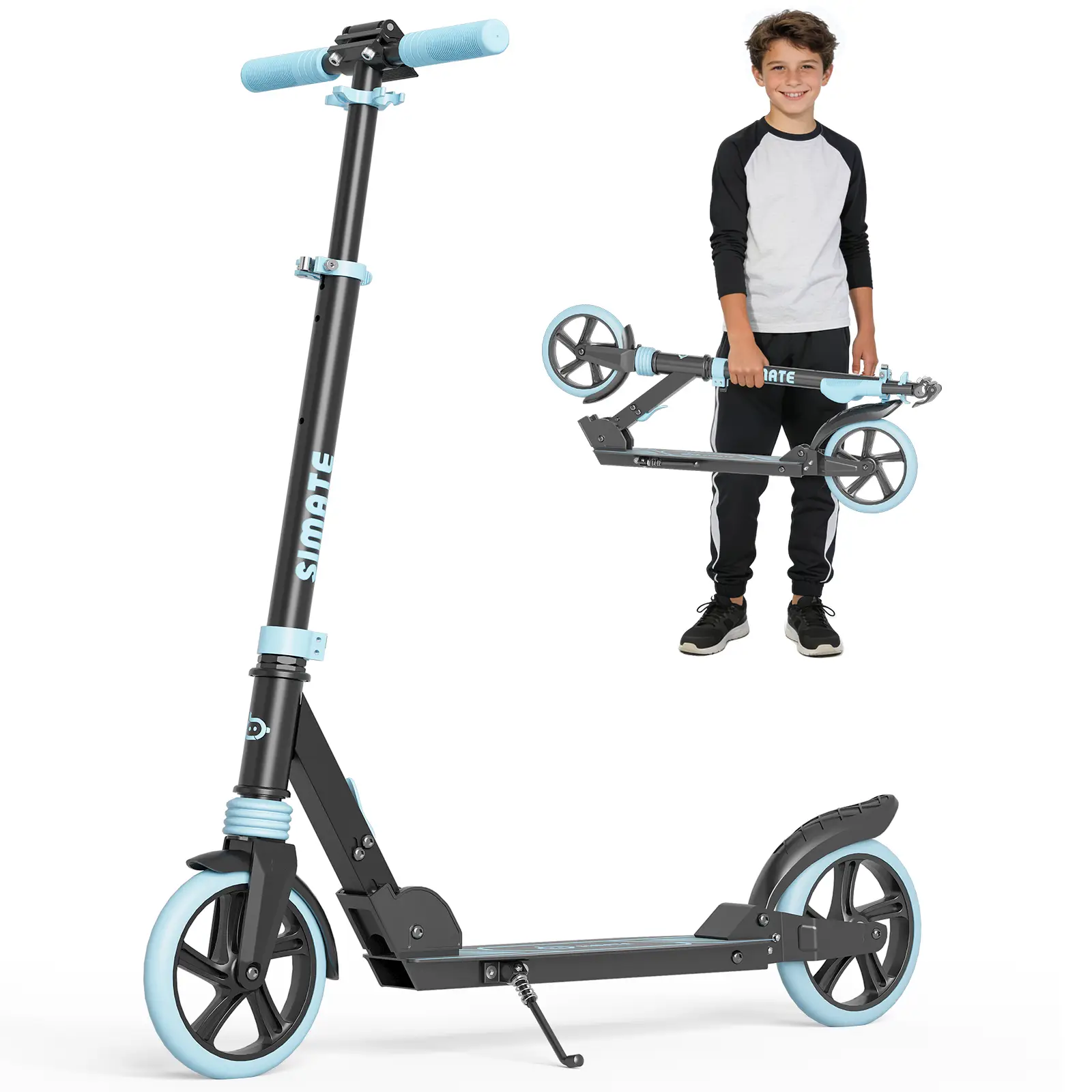 SIMATE, Kick Scooter, Max Load 240 LBS, Adjustable & Foldable - Walmart.com