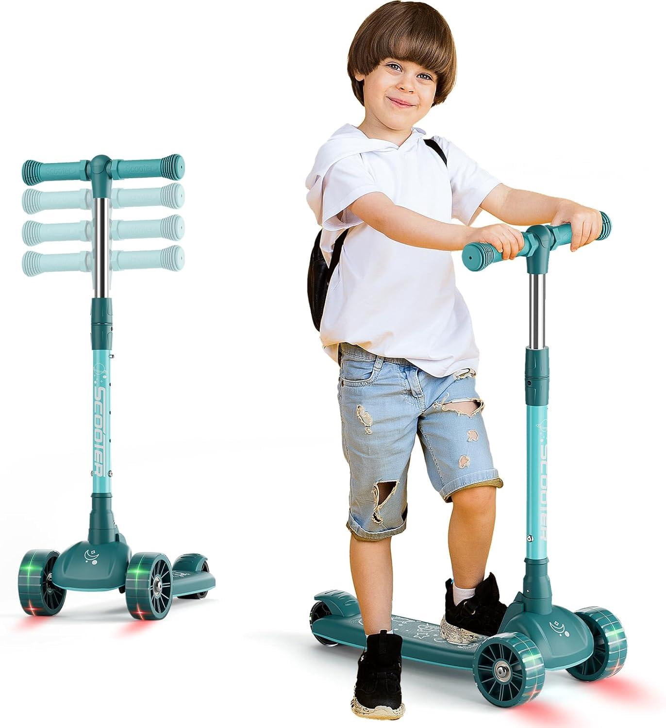 Kick Scooter for Kids, Wheel with Brake, Adjustable Height Handlebar ...