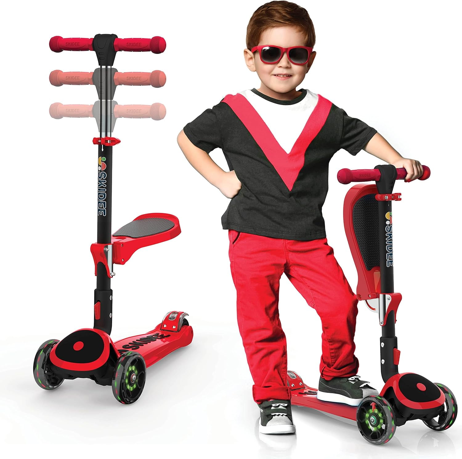 Kick Scooters for Kids Ages 3-5 (Suitable for 2-12 Year Old) Adjustable ...