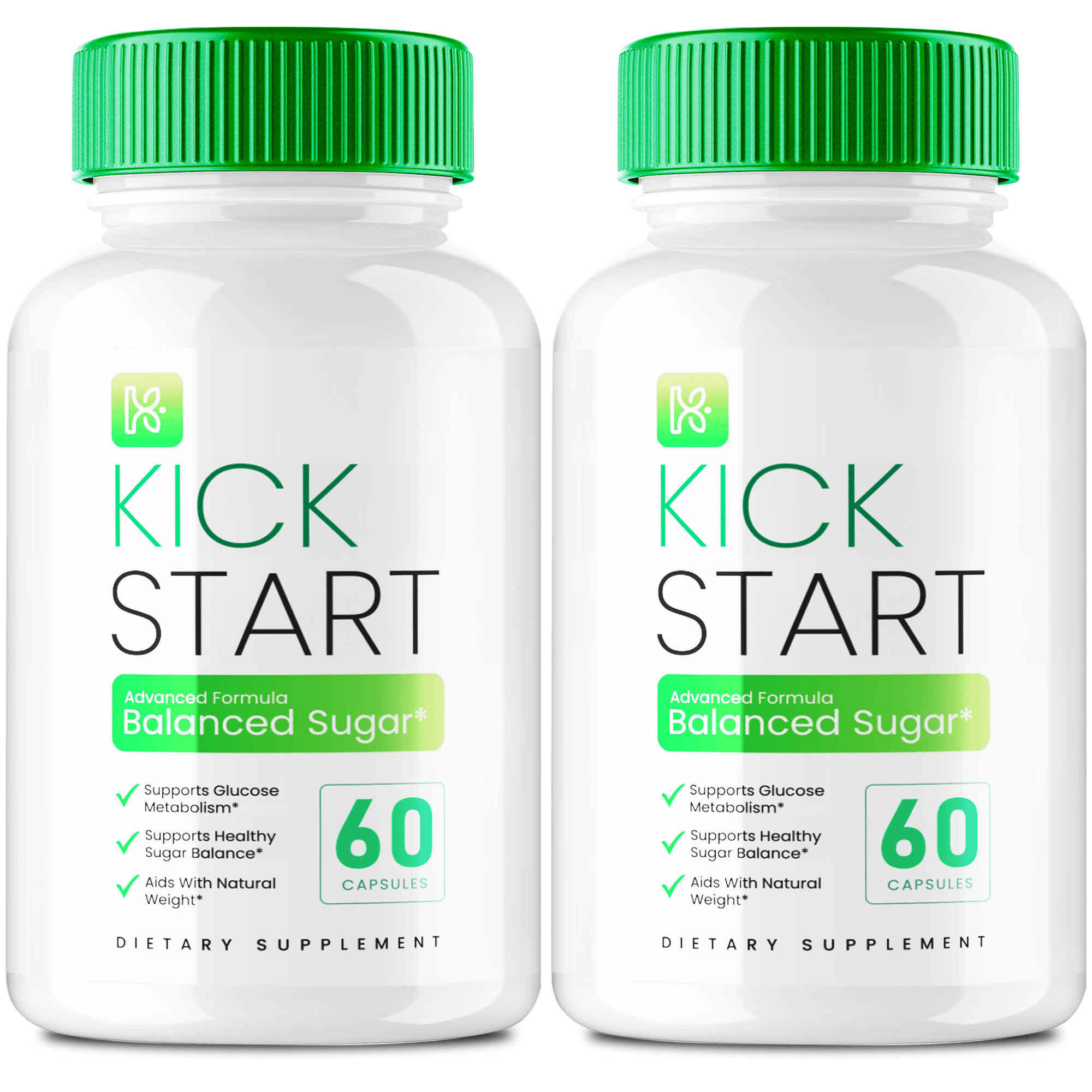 Kick Start Capsules, Kick Start Balanced Sugar Supplement Pills ...