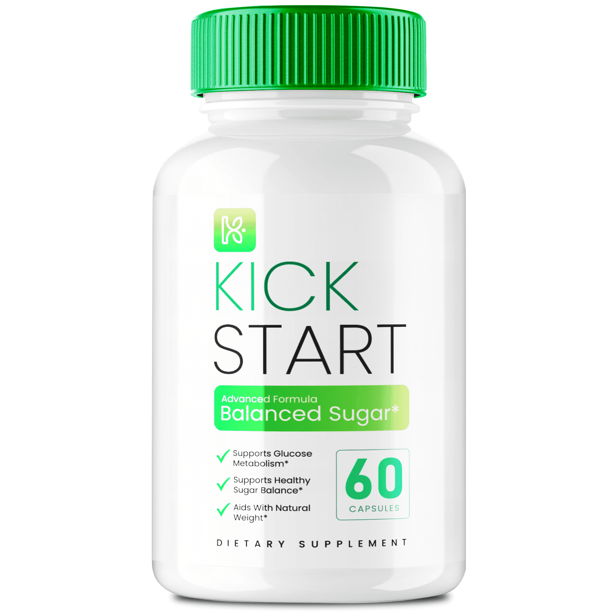 Kick Start Capsules, Kick Start Balanced Sugar Supplement Pills ...
