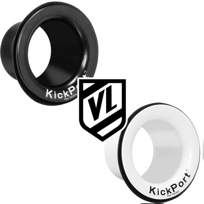 KickPort Bass Drum Sound Enhancer - mic hole drum head - Black or White ...