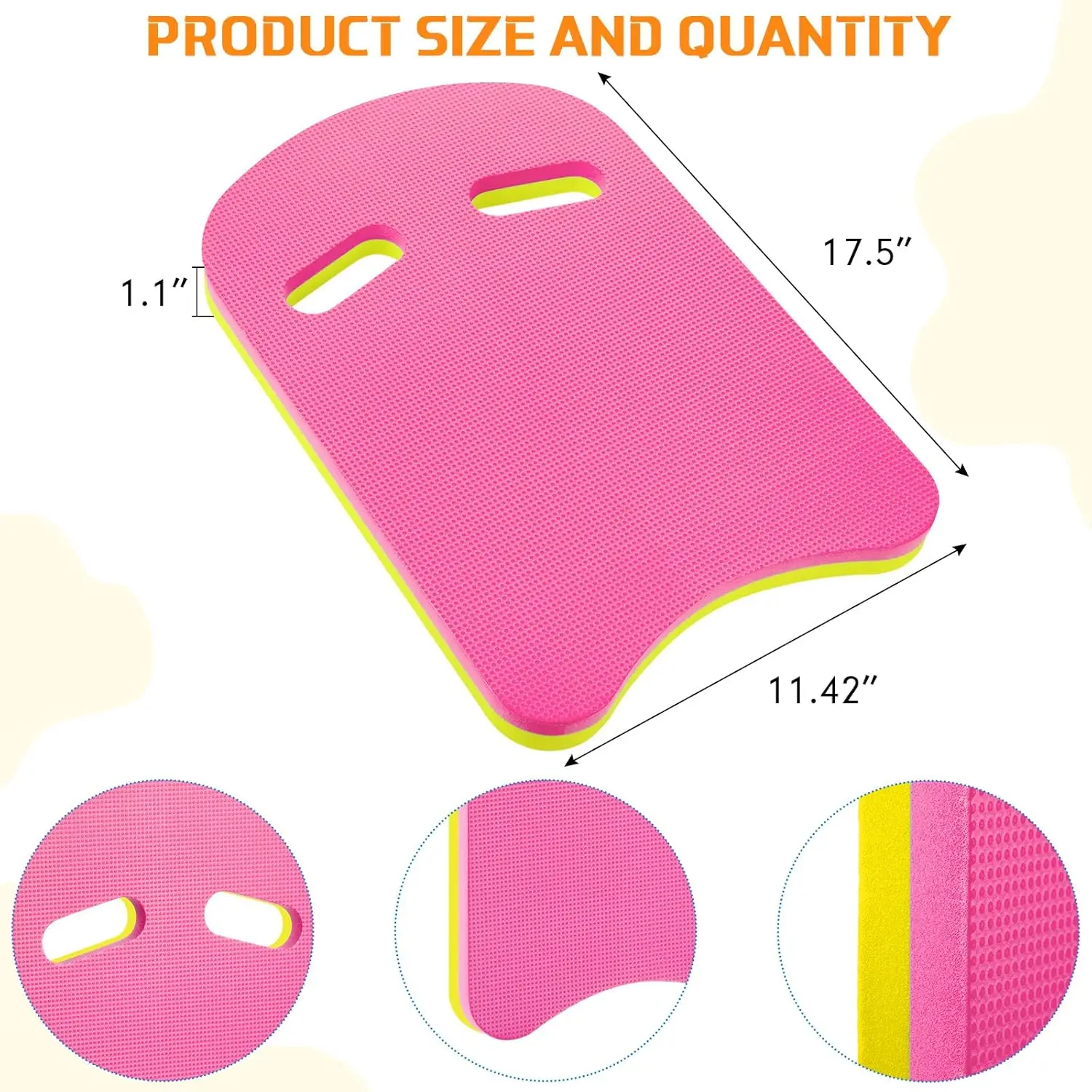 Kickboard Swimming Buoyancy U-shaped Design Summer Auxiliary Flotation ...