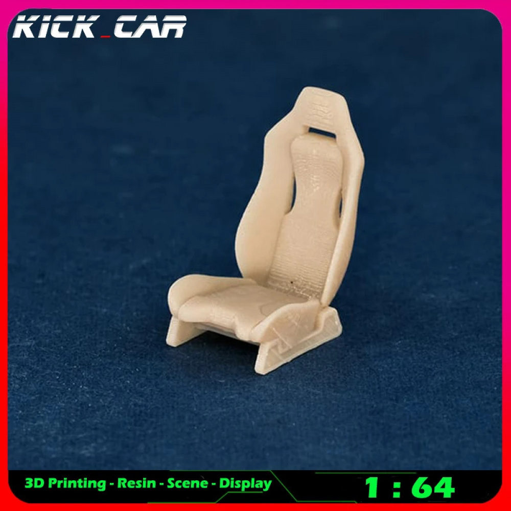 Kickcar 1/64 Racing Seats Model Car Diorama Uncolored Resin Garage ...