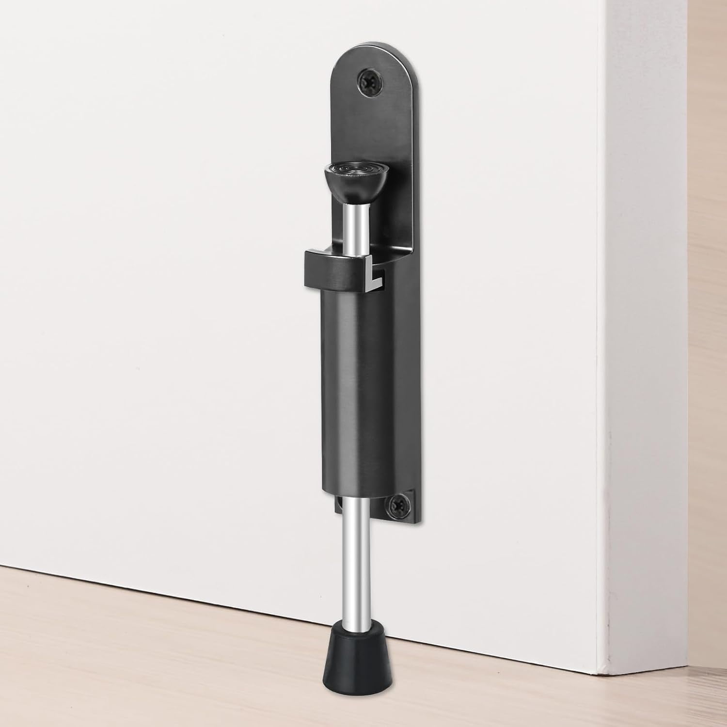 Kickdown Door Stopper Heavy-Duty Adjustable Spring Loaded Telescopic ...