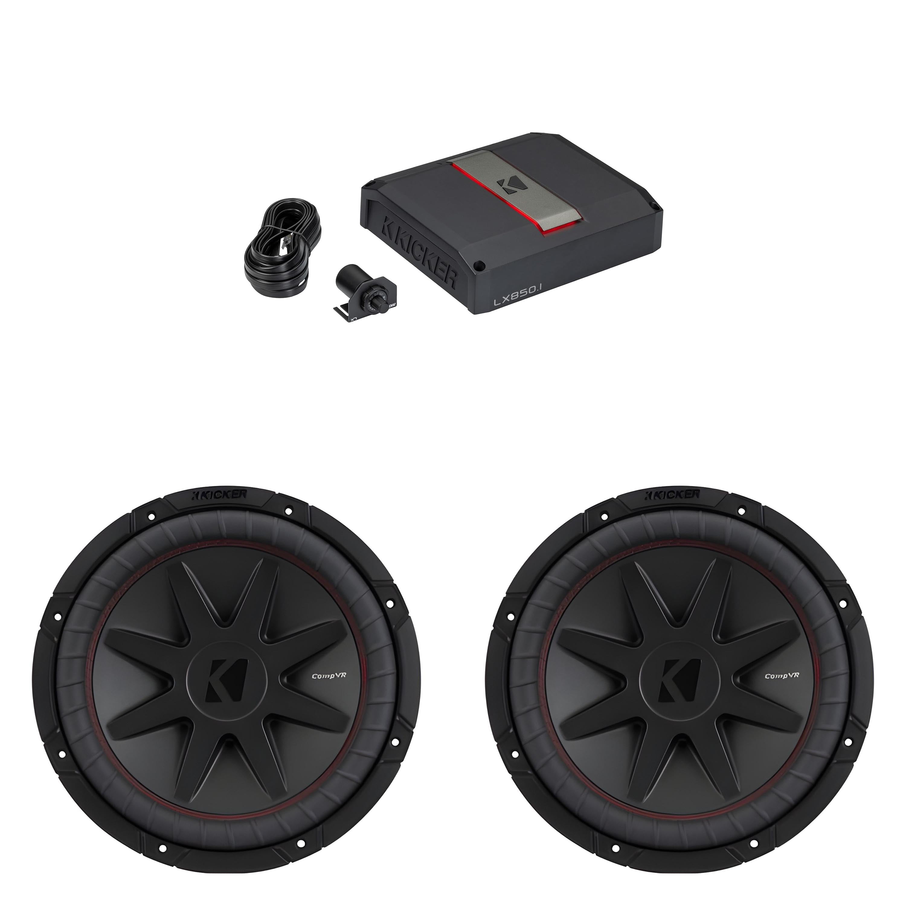Kicker 12 Inch CVR Woofer Includes (2) 52CVR124 Package with 51LX8501 ...