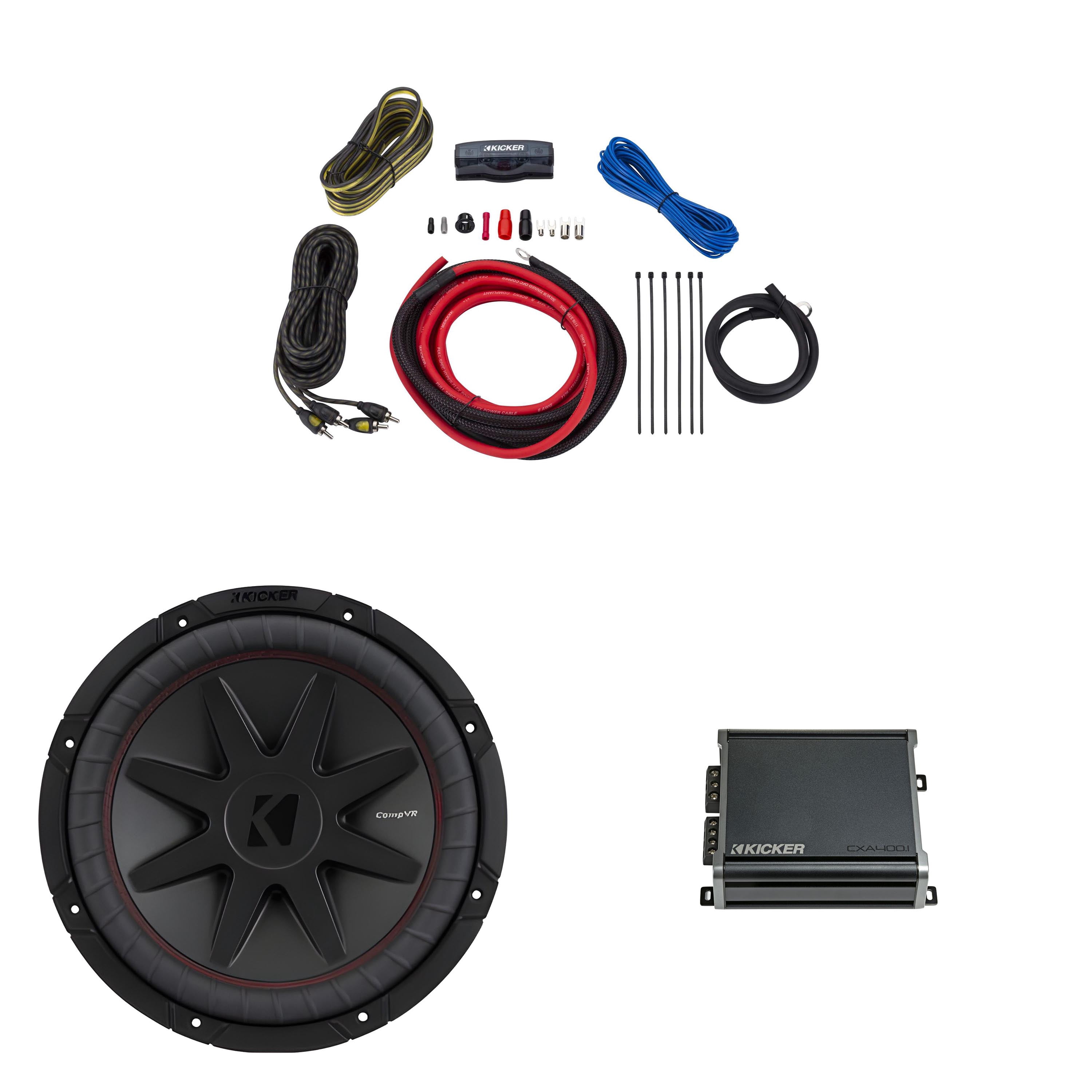Kicker 12 Inch CVR Woofer Includes 52CVR124 Package with 46CXA4001 ...