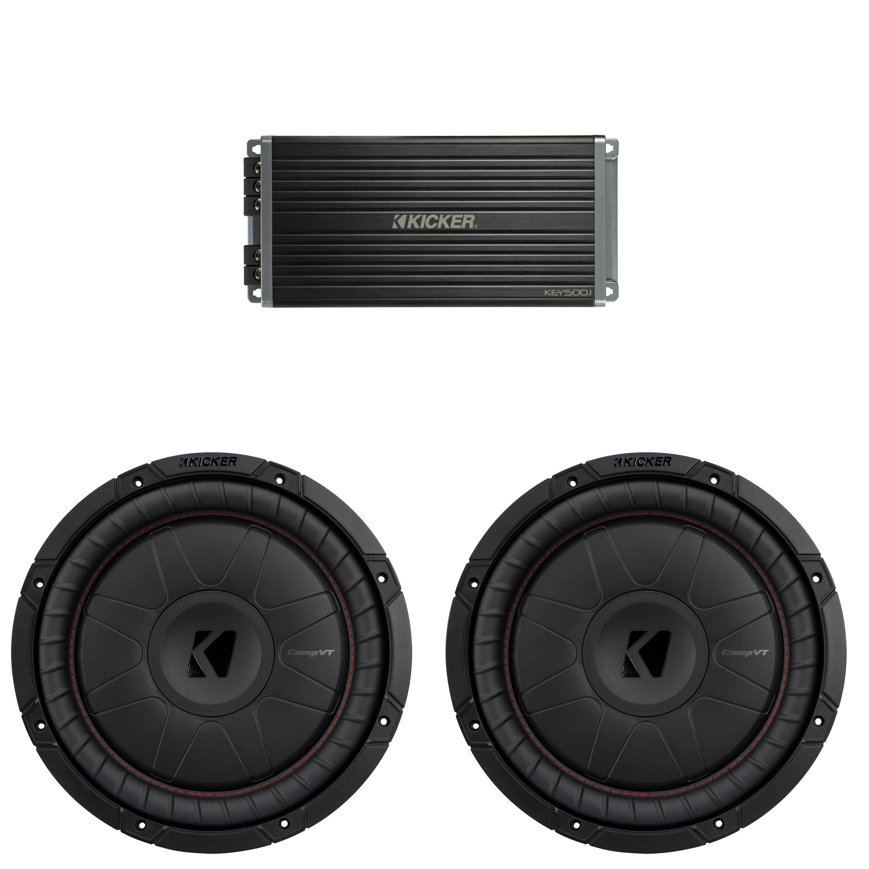 Kicker 12 Inch CVT Thin Woofer Includes (2) 52CVT124 Package with ...