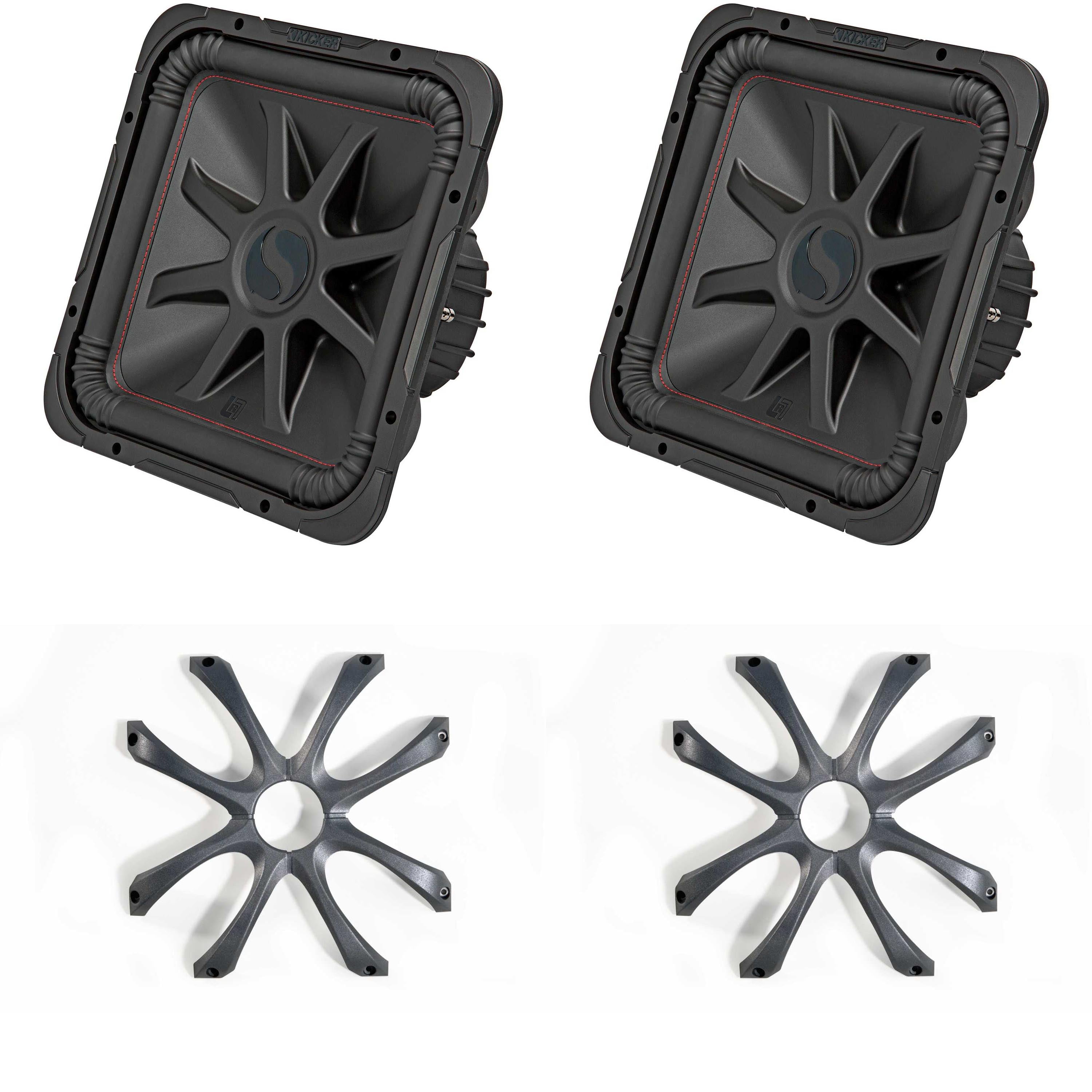 Kicker (2) 45L7R154 L7R 15-Inch (38cm) Subwoofer, Dual Voice Coil, 4 ...