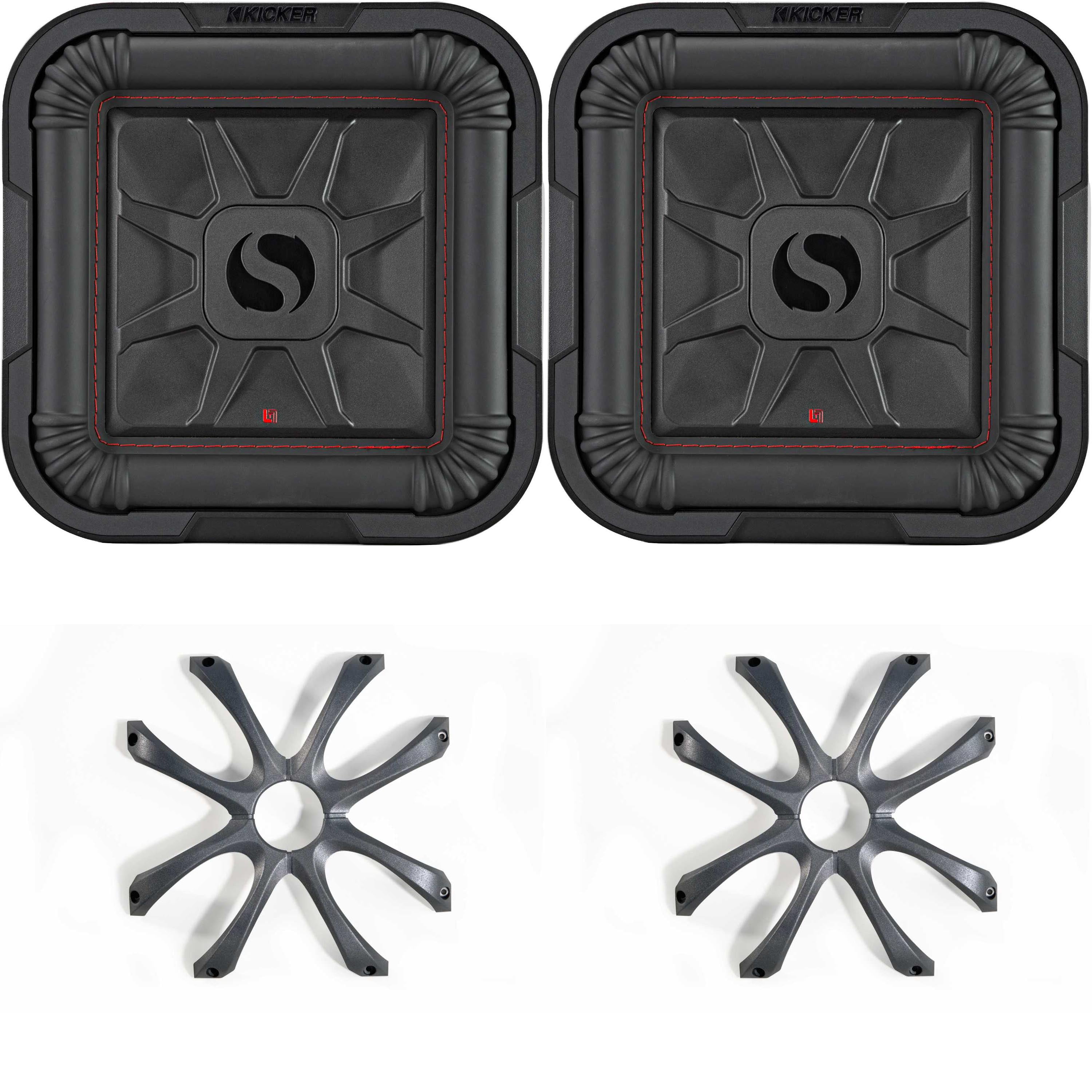 Kicker (2) 46L7T102 L7T L7-Thin 10-Inch (25cm) Subwoofer, Dual Voice ...