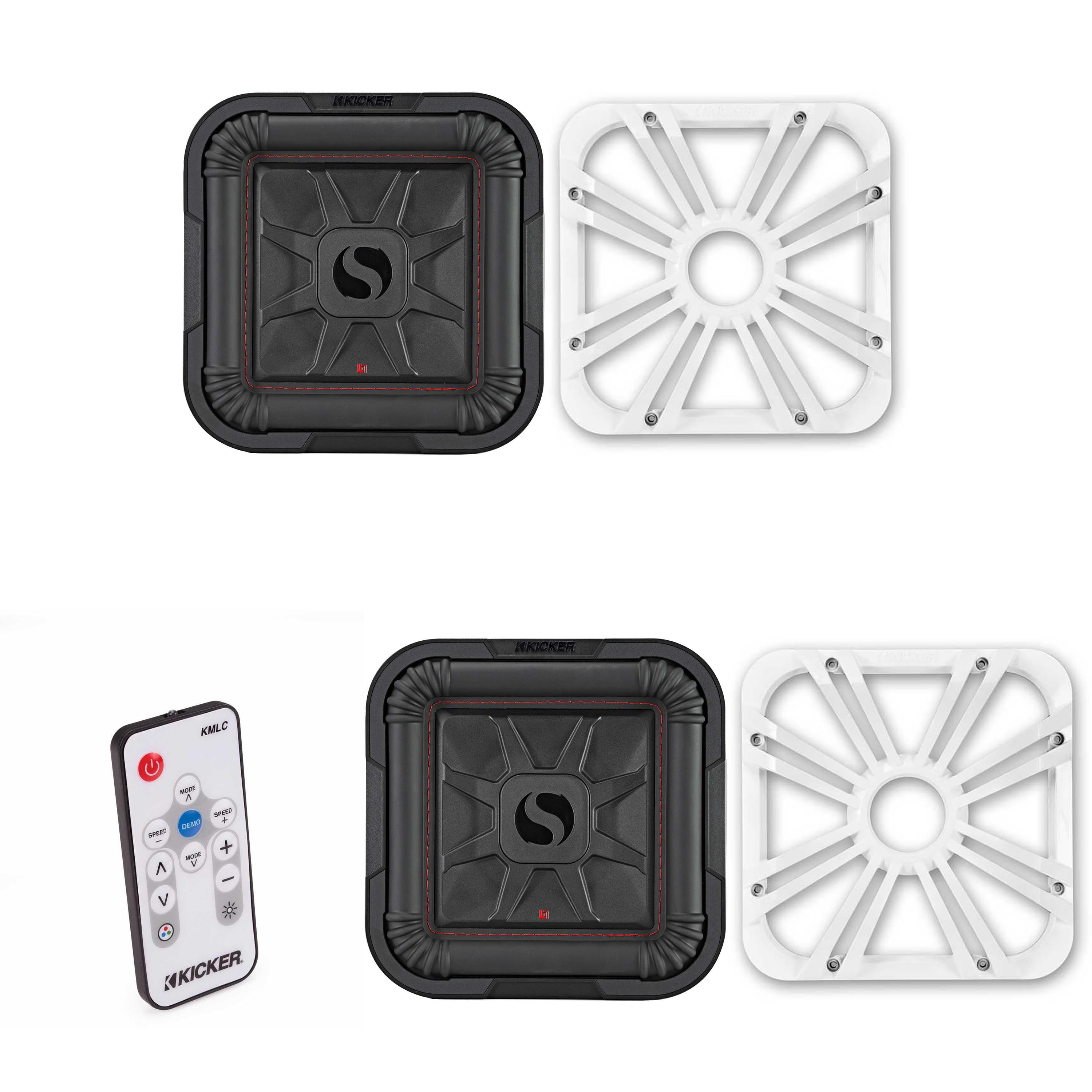 Kicker (2) 46L7T104 L7T L7-Thin 10-Inch (25cm) Subwoofer, Dual Voice ...