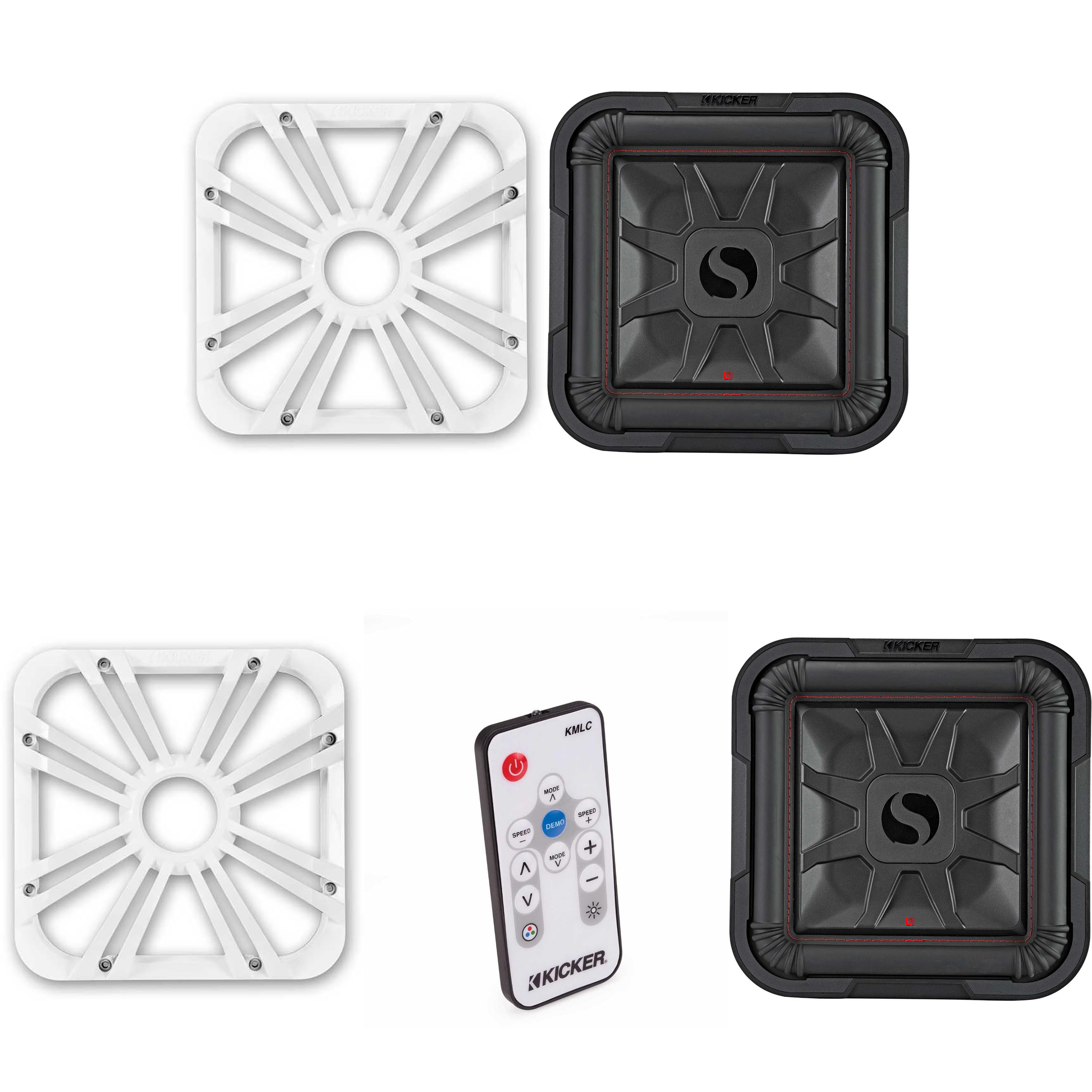 Kicker (2) 46L7T124 L7T L7-Thin 12-Inch (30cm) Subwoofer, Dual Voice ...