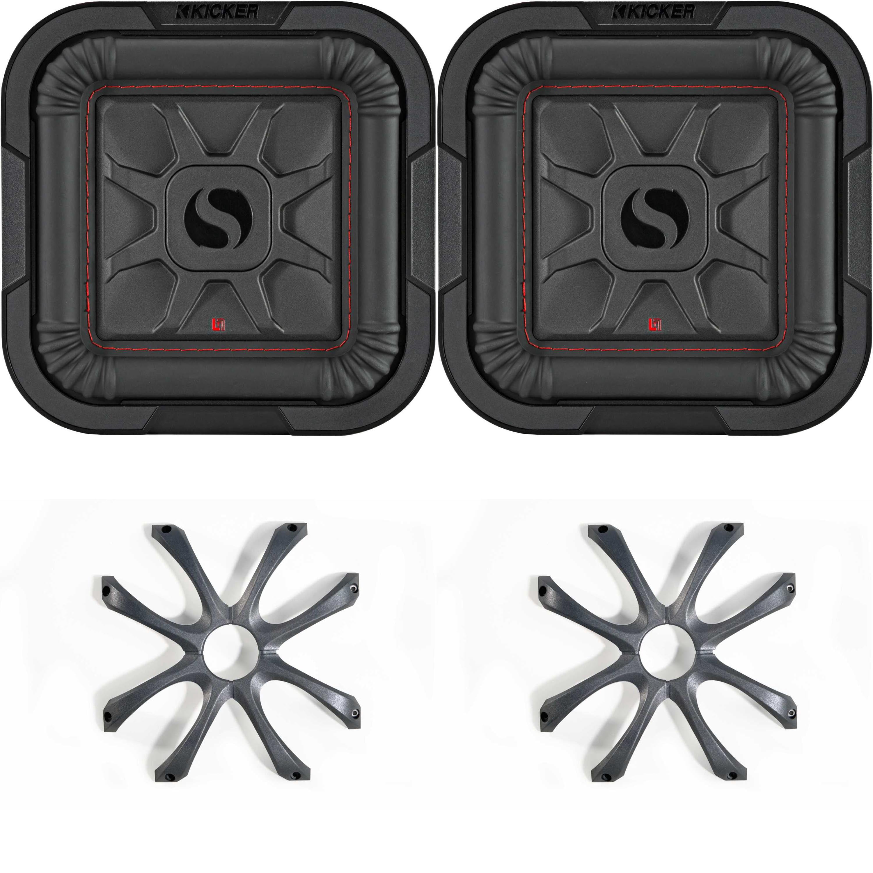 Kicker (2) 46L7T82 L7T L7-Thin 8-Inch (20cm) Subwoofer, Dual Voice Coil ...