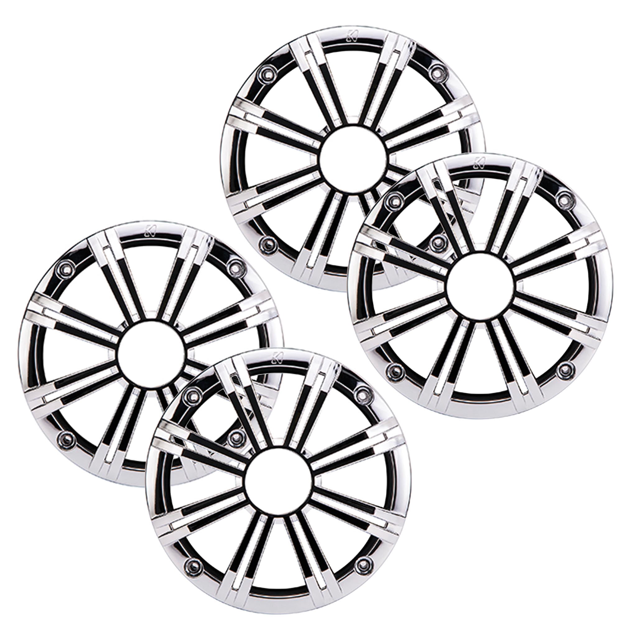 Kicker (4) OEM 8" Chrome Grill Upfittings Popular with Veranda, Godfrey ...