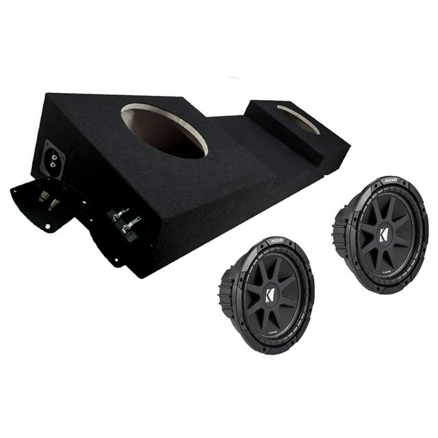 Kicker 43C104 10" Comp C10 Series Sub & TRUCK572X10 Dual 10 Truck Box w/ Console - Walmart.com