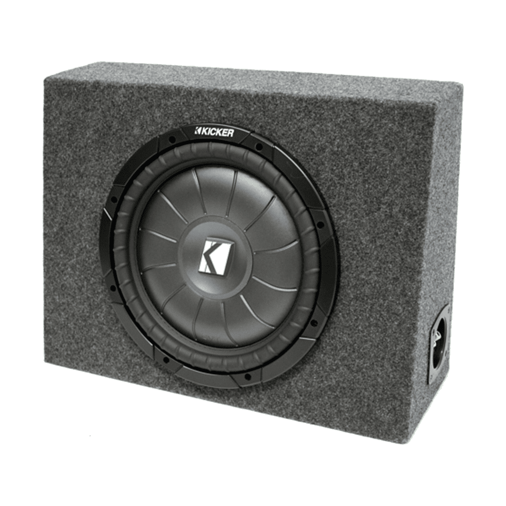 Kicker 43CVR102 10" 400W RMS 2-Ohm Sub and ASC 110TRUCK Sub Box Enclosure - Walmart.com