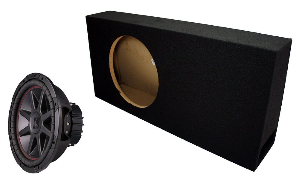 Kicker 43CVR122 12" 400W Sub and PORTCK112 Single Sub Box Enclosure ...