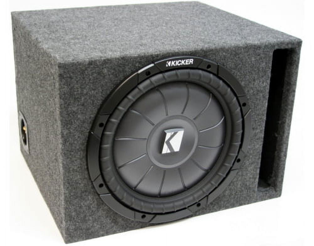Kicker 43CVR122 12" CompVR 400W RMS 2 Ohm Sub & 112VH Single 12" Sub Box - Walmart.com
