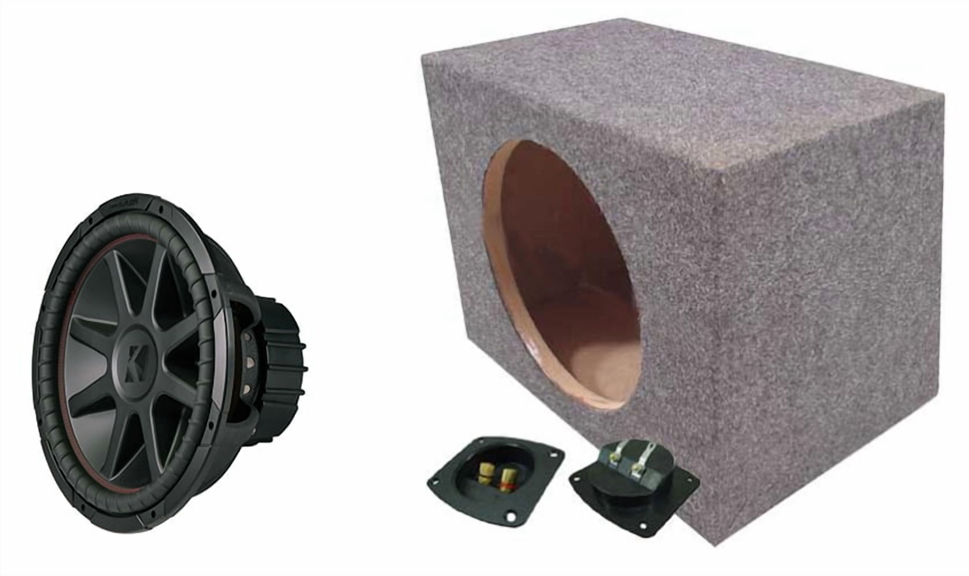 Kicker 43CVR154 15" 500W Sub & ASC 115PRF Single Sub Box Enclosure ...