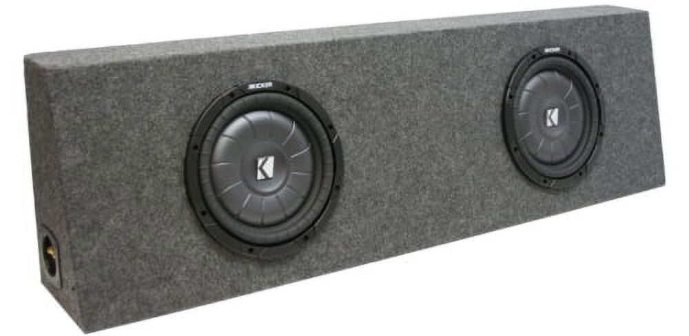 Kicker 43CVT124 12" CTV Series 400W RMS 4 Ohm Sub & 212TRUCK Sub Box ...
