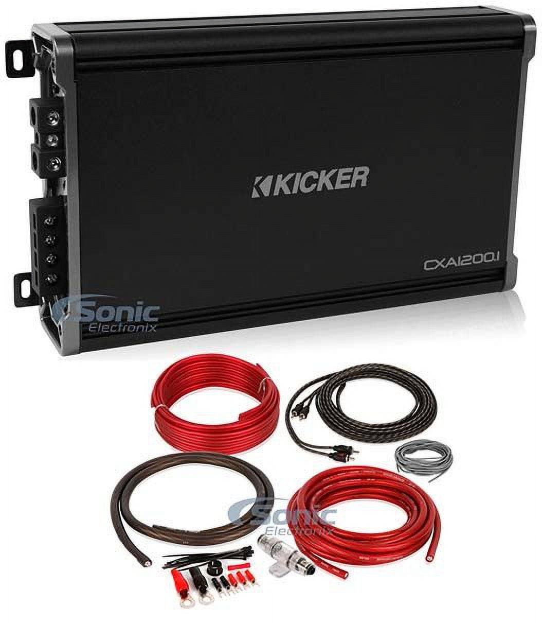 Kicker 43CXA12001 Monoblock Car Amplifier + Free Amp Kit - Walmart.com