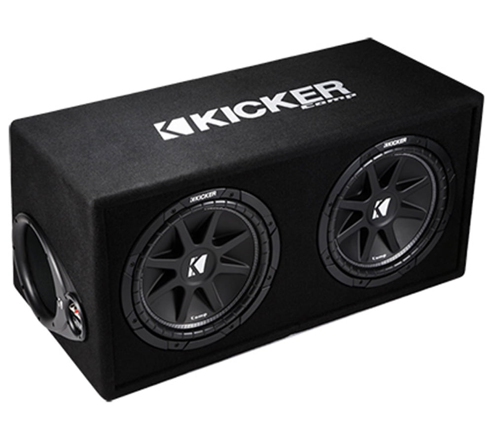 Kicker 12 Inch 600 Watt Sub Powered Dual Car Audio Loaded Subwoofer ...