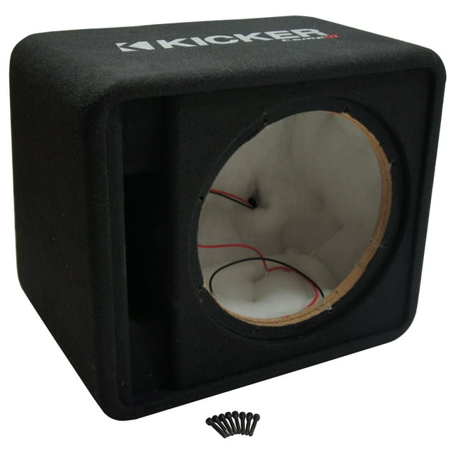 Kicker 43VCWR122 Single 12" Sub Vented Port Empty Subwoofer Enclosure ...