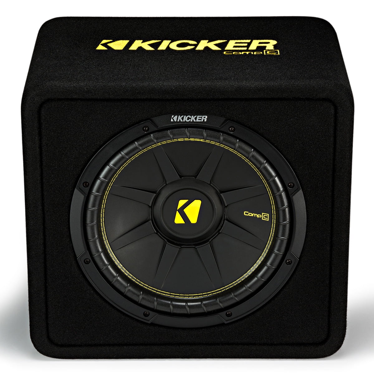 Kicker 44VCWC122 12" CompC 300-Watt 2-ohm Subwoofer in Vented Box ...